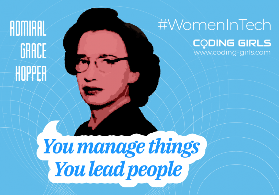 Famous Women in Tech - Admiral Grace Hopper | Coding Girls Famous Women in Tech - Admiral Grace Hopper | Coding Girls